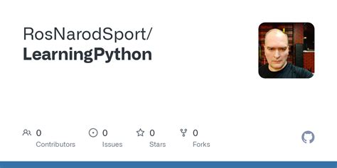 github rosnarodsport learningpython