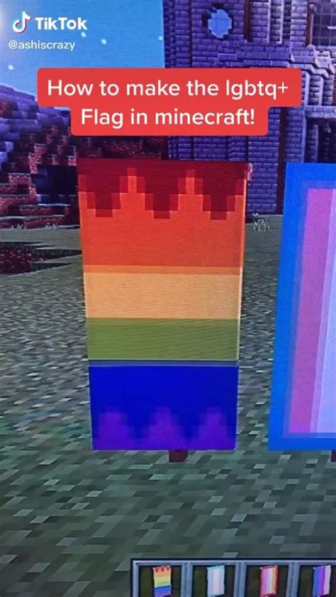 How To Make An Lgbtq Flag In Minecraft [video] Cool Minecraft
