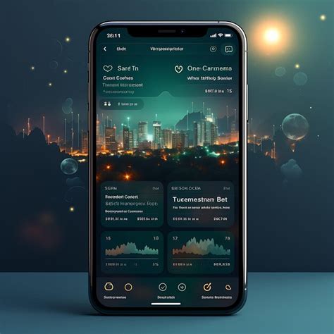 Premium Photo Mobile App Layout Design Of Startup Investment Platform Modern And Sleek Layout