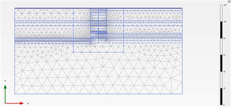 Finite Element Mesh And Geometry Of The Model In Plaxis 2D Model By