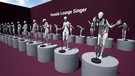 Unreal Engine Animation Female Lounge Singer 2025 Free Daz 3D Models