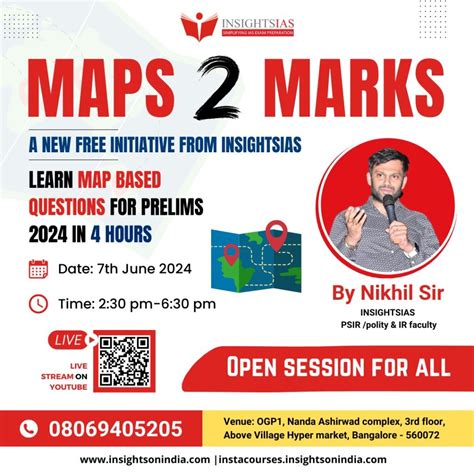 Open For All Maps 2 Marks Learn Map Based Questions For Prelims