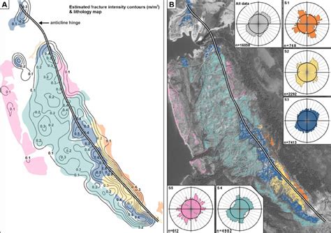 A Digital Outcrop Derived Lithology Map Overlain Onto Estimated