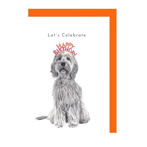 Cockapoo Lets Celebrate Card Celebration Greetings Card Utility T Uk