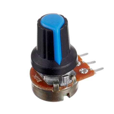 Bojack 10 Sets B10k Knurled Shaft 3 Terminals Linear Taper Rotary Potentiometer Wh148 10k Ohm