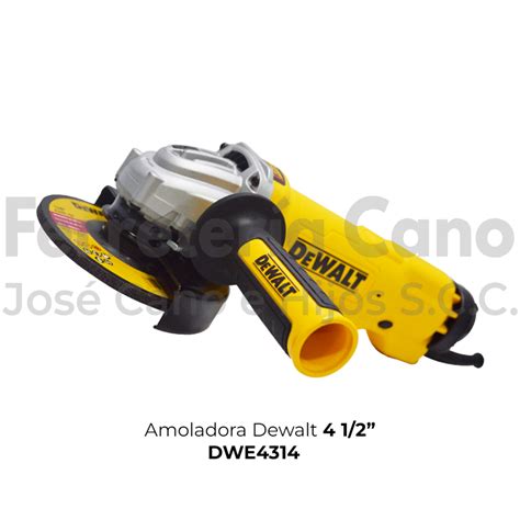 Amoladora Dewalt Dwe4314b3 4 12 Pulgadas 1500w Ferretería Cano