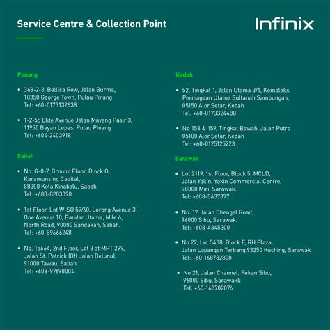 Nationwide Infinix Service Centres Available In Malaysia