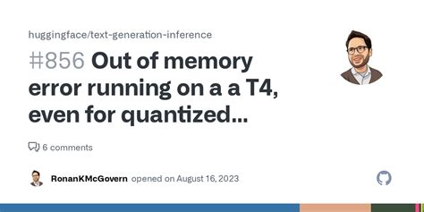 Out Of Memory Error Running On A A T4 Even For Quantized Models