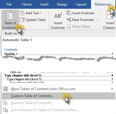 How To Update Table Of Contents In Word Decoration Examples