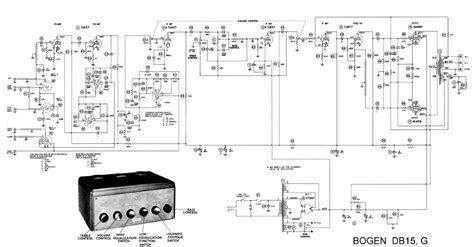 Bogen Db 15g Stereo Amplifier Schematic Electronic Service Manuals