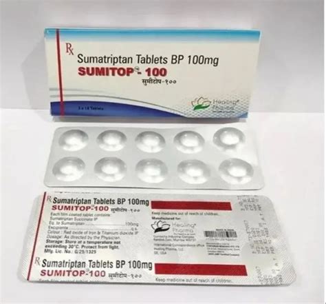 Sumatriptan Tablet 100 Mg Imitrex Tablet Latest Price Manufacturers And Suppliers