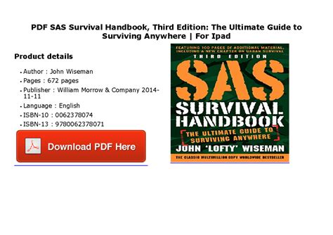 Sas Survival Handbook Third Edition The Studocu