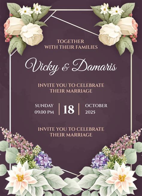 Free Wedding Invitation Template Ai 46 Off