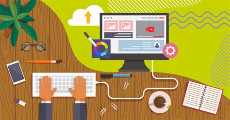 Man Working On Computer Typing On Keyboard Programmer Business Analysis Design Strategy Stock