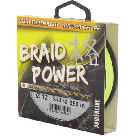 Treccia Powerline power giallo 250 m 25/100 - 22 kg - Nootica.it ...