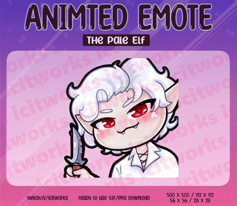 Astarion Peek Lurk Animated Emote Bg3 Vampire Rogue Twitch Emotes Youtube Kick Discord Animate