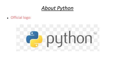 Introduction To Python Programming I Ppt