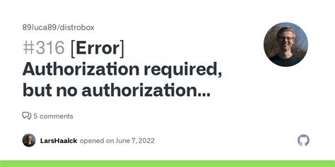 Error Authorization Required But No Authorization Protocol Specified · Issue 316 · 89luca89