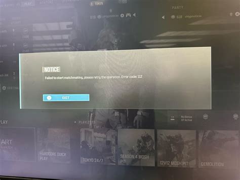 Failed To Start Matchmaking Error Code 112 R Modernwarfareiii