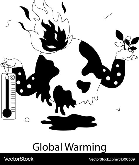 Global Warming Royalty Free Vector Image Vectorstock