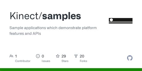 Github Kinectsamples Sample Applications Which Demonstrate Platform Features And Apis