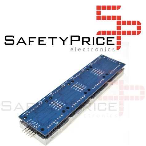 Modulo 4 En 1 Max7219 Matriz Led 8x8 Verde Matrix 256 Led Dot Matrix