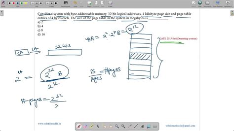 Gate 2015 Set 1 Os Page Table Byte Solutions Adda Gate Test Series Explained By