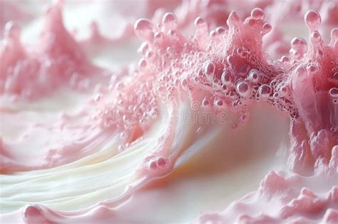 Cellular Reproduction Process Of Sperm Cells Observed In Natural Environment Under Microscope