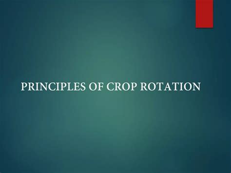 Crop Rotation And Its Principle Pdf