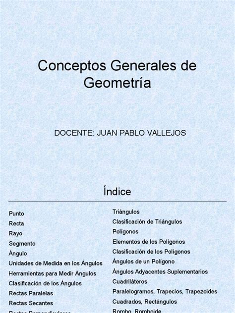 Geometría Conceptos Básicos Pdf Triángulo Ángulo