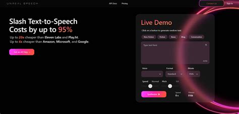 Unreal Speech Affordable High Quality Text To Speech For Broad Applications Aitoolnet