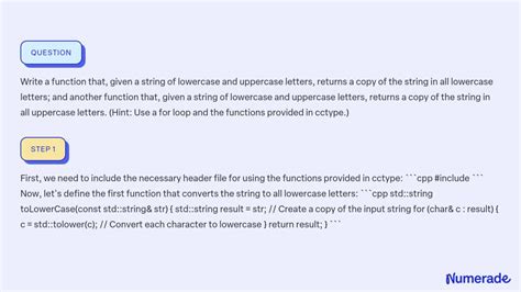 ⏩solvedwrite A Function That Given A String Of Lowercase And Numerade