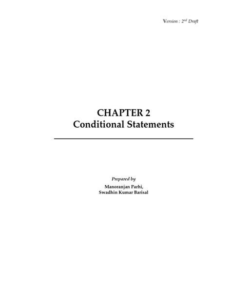 conditional statements pdf control flow c programming language