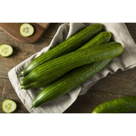30 English Cucumber Cucumis Sativus Burpless Fruit Vegetable Seeds