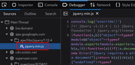 Browser Firefox Override Website S JavaScript To A Local Machine JavaScript Super User