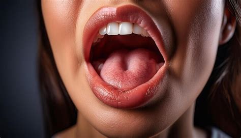 Closeup Of Inflamed Throat Showing Sore Throat Symptoms Premium Ai