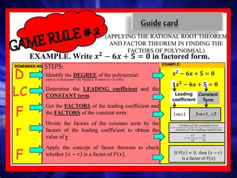 Factors Of Polynomial Ppt
