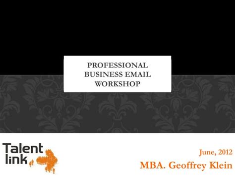 Seminar Business Writing Compressed Ppt