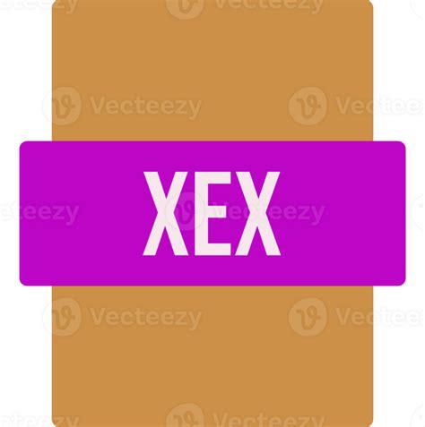 Xex Ip File Extension Icon Color Fill Outer Flat Art 57326115 PNG
