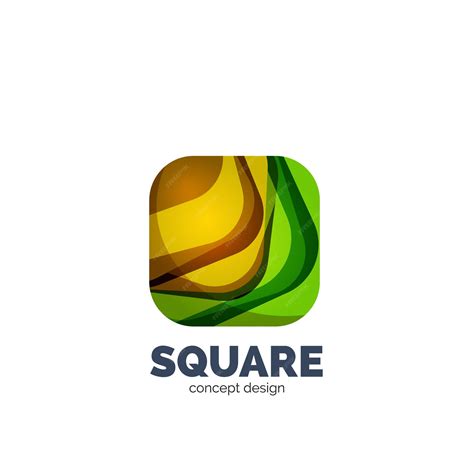 Premium Vector Abstract Square Logo