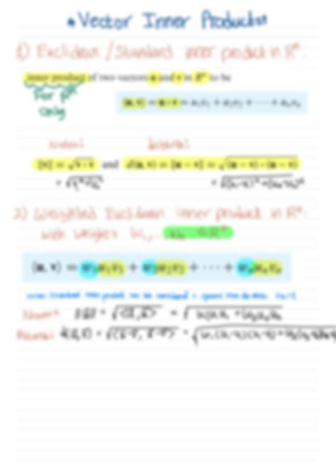 Solution Linear Algebra For Engineering Chapter 6 Inner Product Spaces Concepts Map Summary