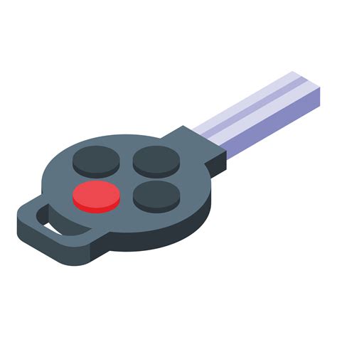 Smart Car Key Icon Isometric Style 15873028 Vector Art At Vecteezy