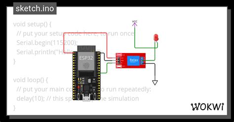 Relay Module Wokwi Esp32 Stm32 Arduino Simulator
