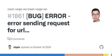 Bug Error Error Sending Request For Url 1270019097configs · Issue 1861