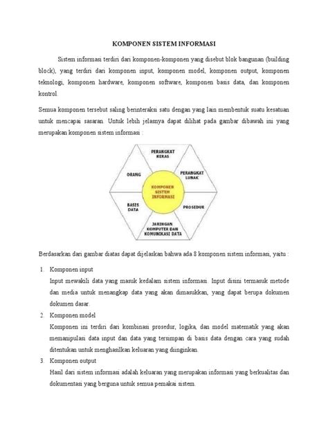 Komponen Sistem Informasi Pdf Komputer