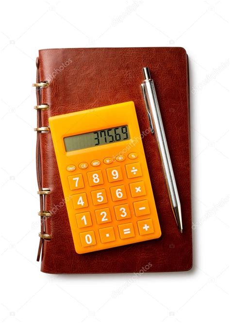 Calculator Pen And Notebook Stock Photo Korovin 86581224
