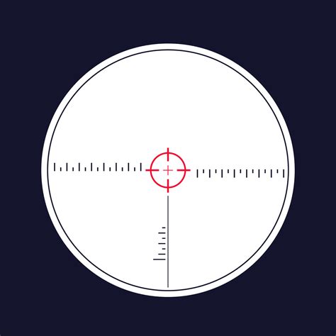 Crosshair Of Sniper Rifle Vector 5571813 Vector Art At Vecteezy