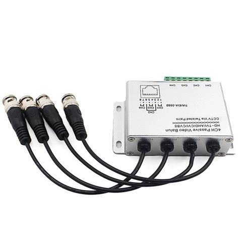 Пассивный передатчик видео балун BNC Male к UTP Rj45 для системы ...