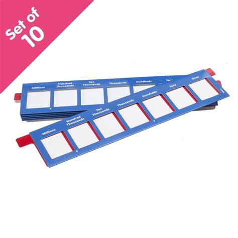 Place Value Sliders Ones To Millions Set Of 10