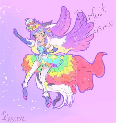 Yuni Kirahoshi Ciel Cure Parfait And Cure Cosmo Precure And 2 More